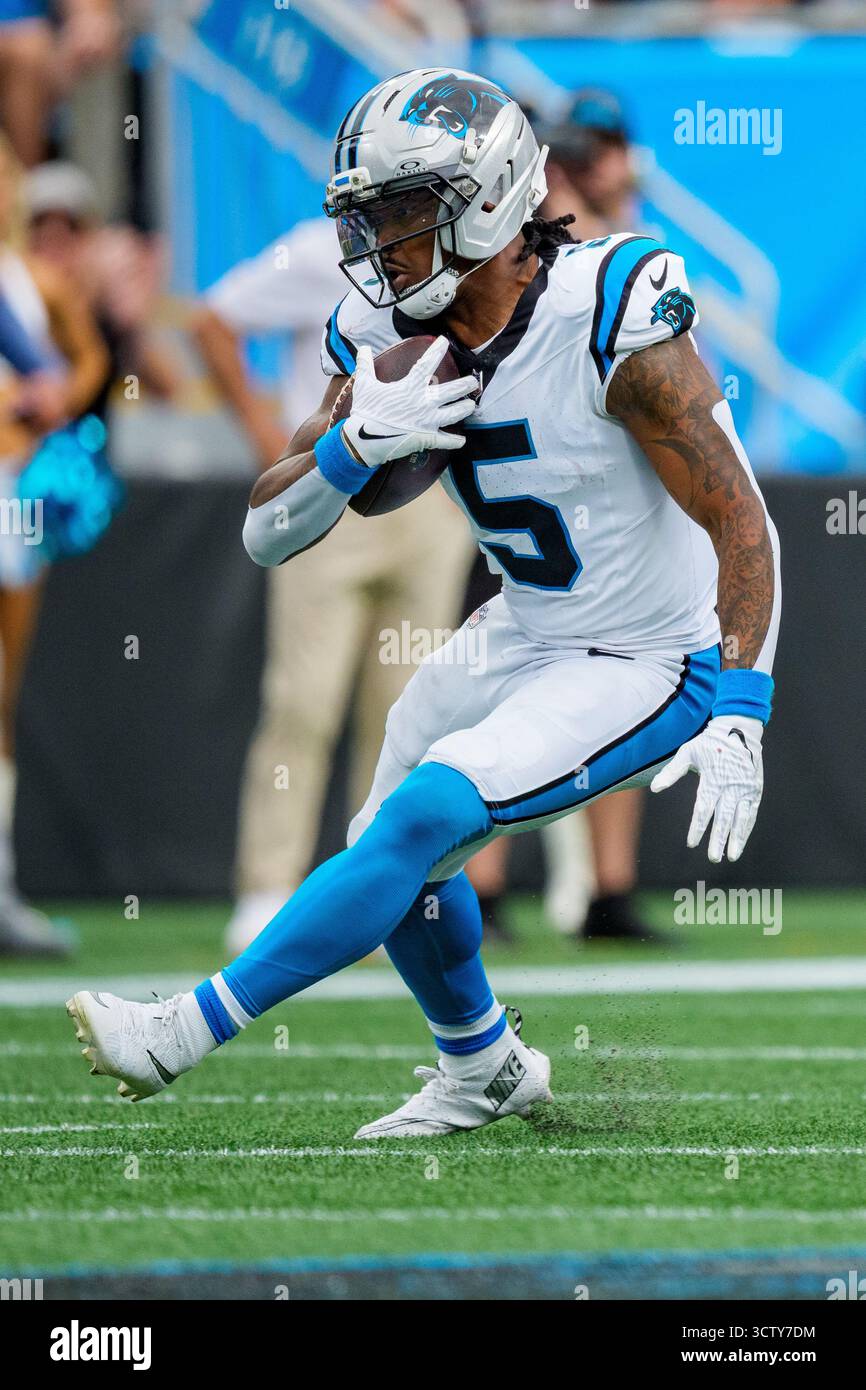 Carolina Panthers running back Rico Dowdle (5) plays during an NFL ...