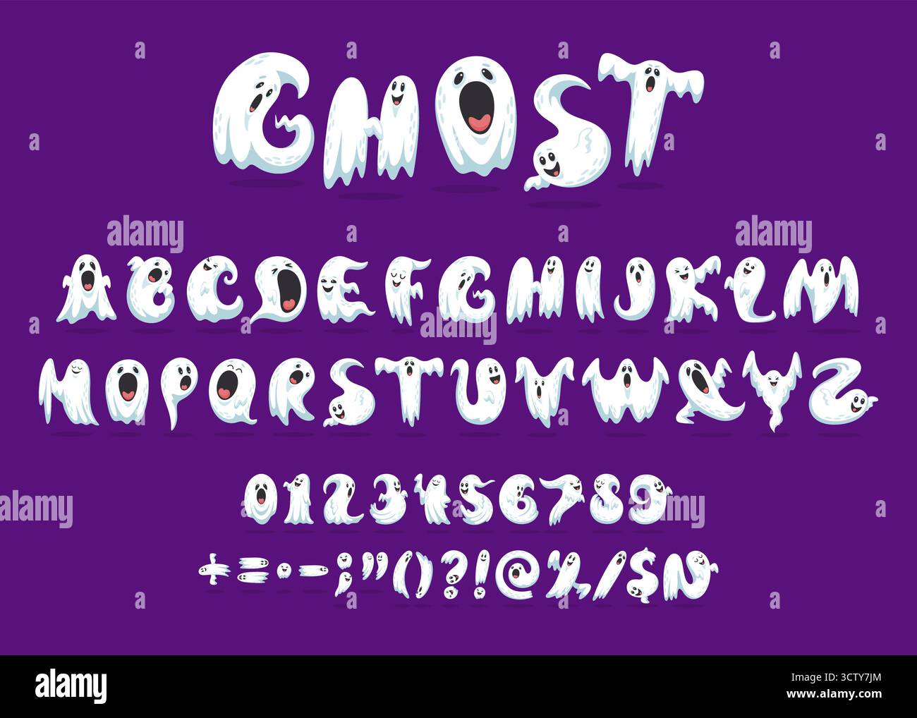 Abc english alphabet purple letters Stock Vector Images - Alamy