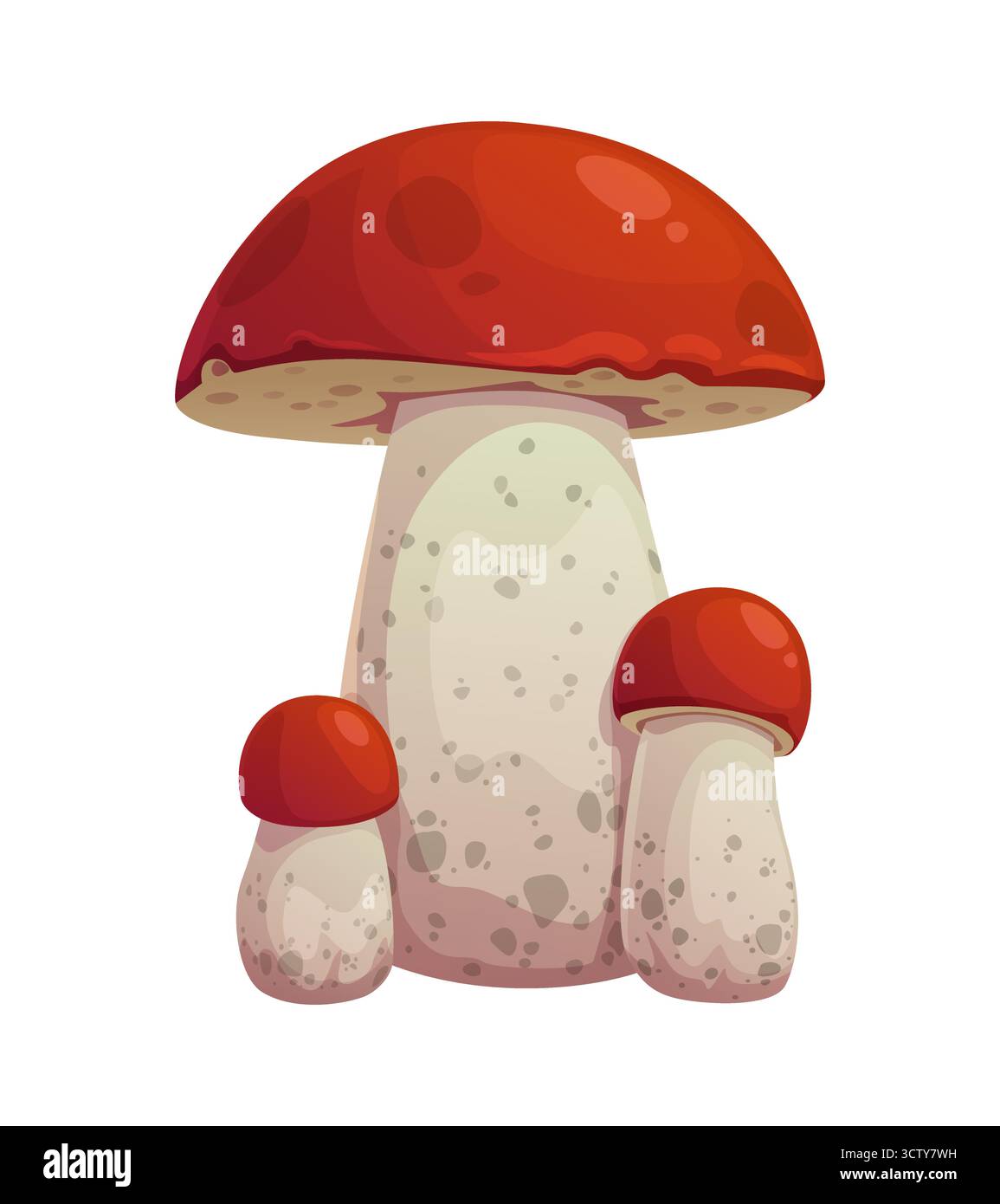 Forest edible mushrooms brown Stock Vector Images - Alamy