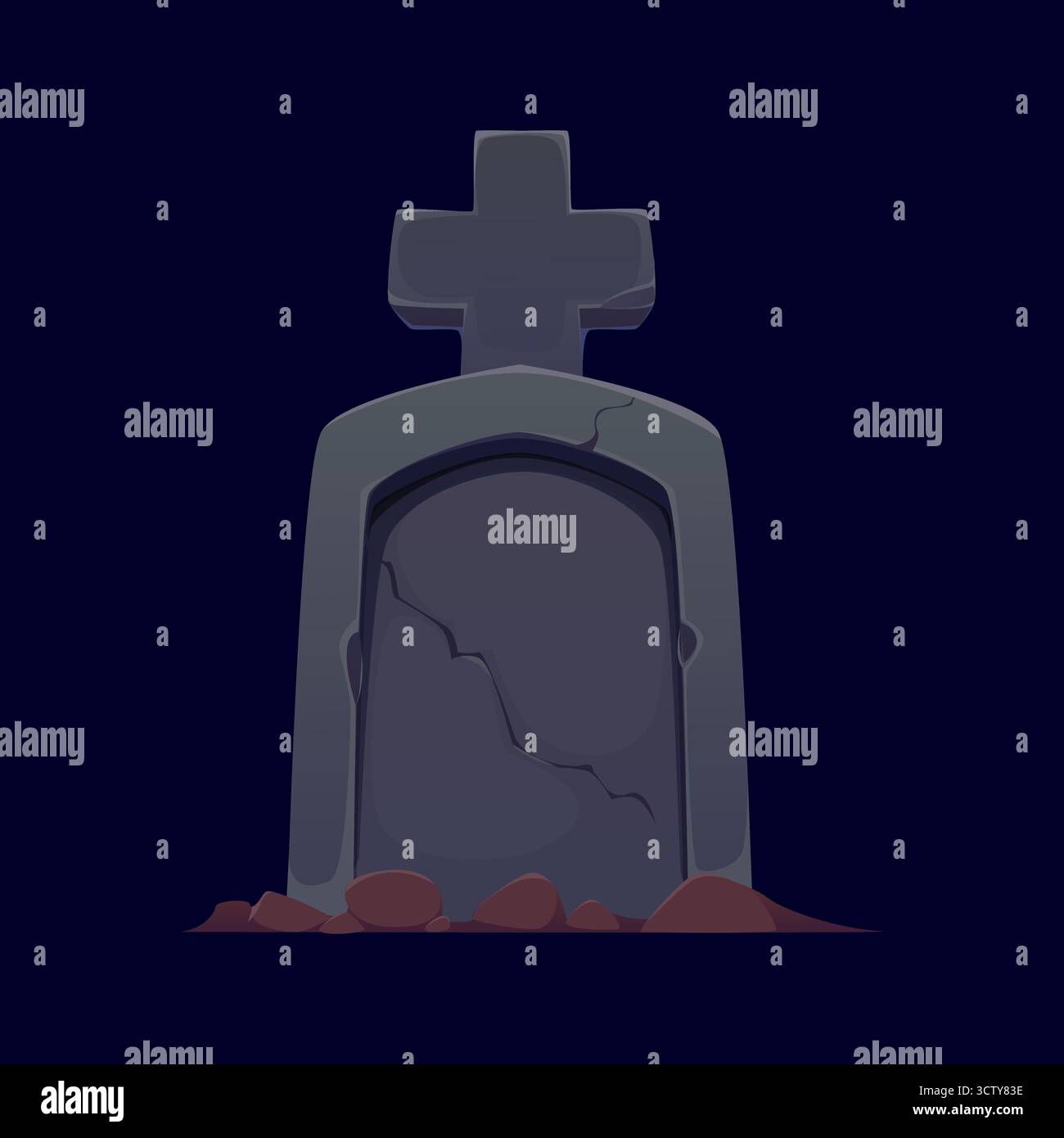 Grave marker burial place Stock Vector Images - Alamy