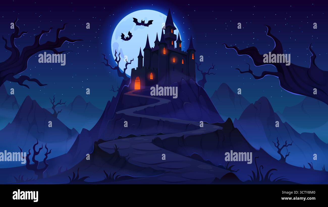 Glowing castle Stock Vector Images - Alamy
