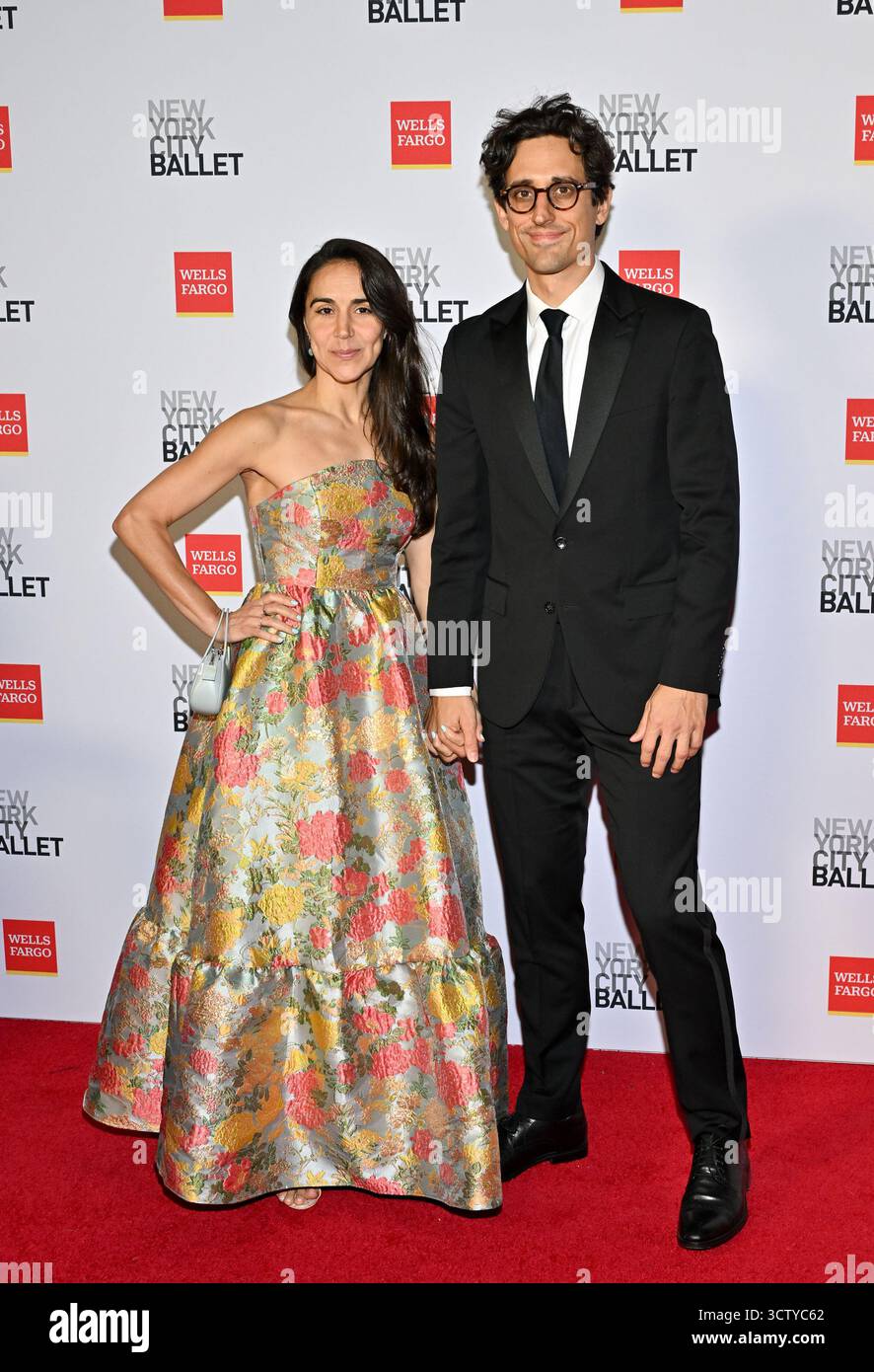 Justin Peck, right, and Patricia Delgado attend the New York City ...