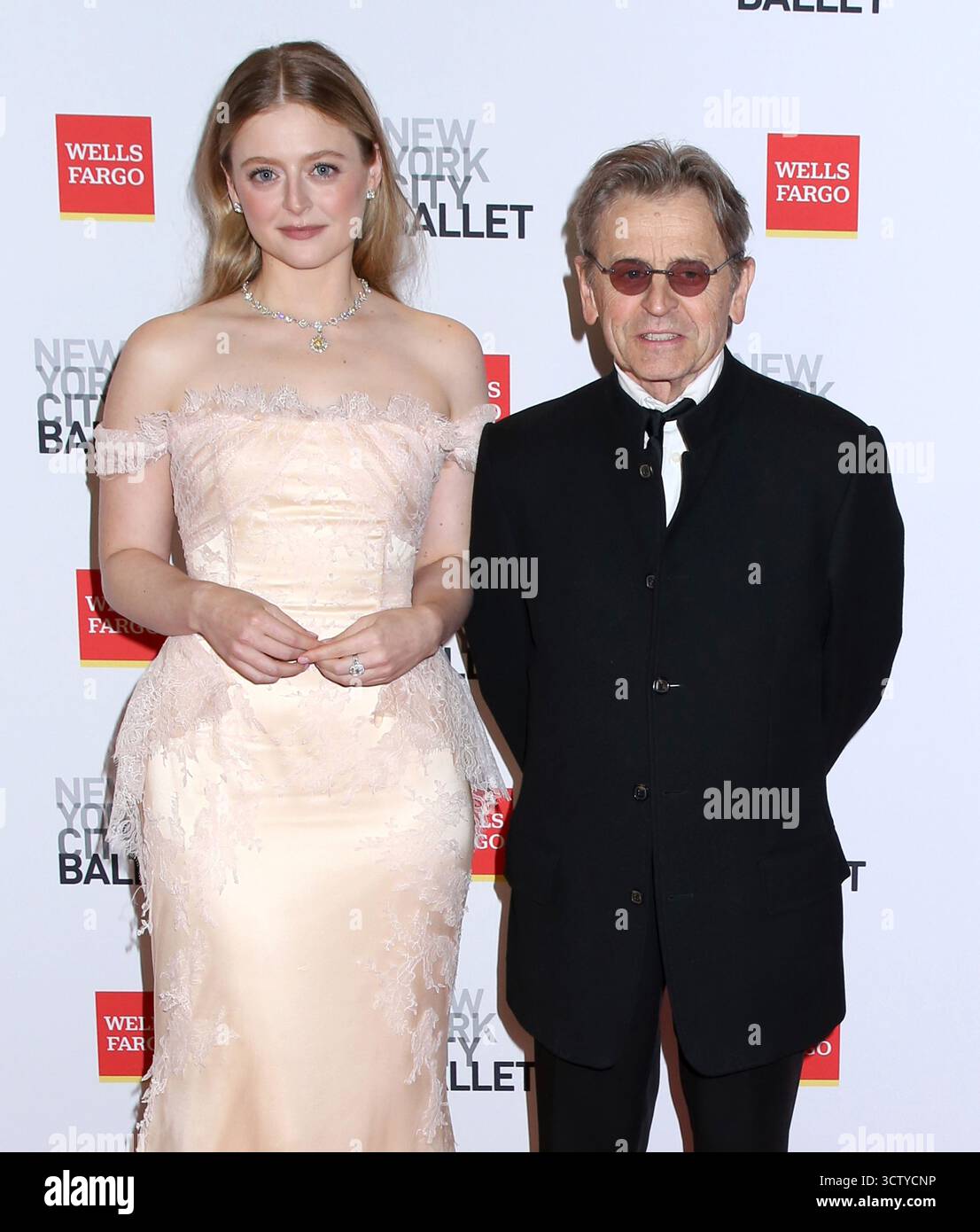 New York City, USA. 08th Oct, 2025. Anna Baryshnikov and Mikhail Baryshnikov attending the New ...