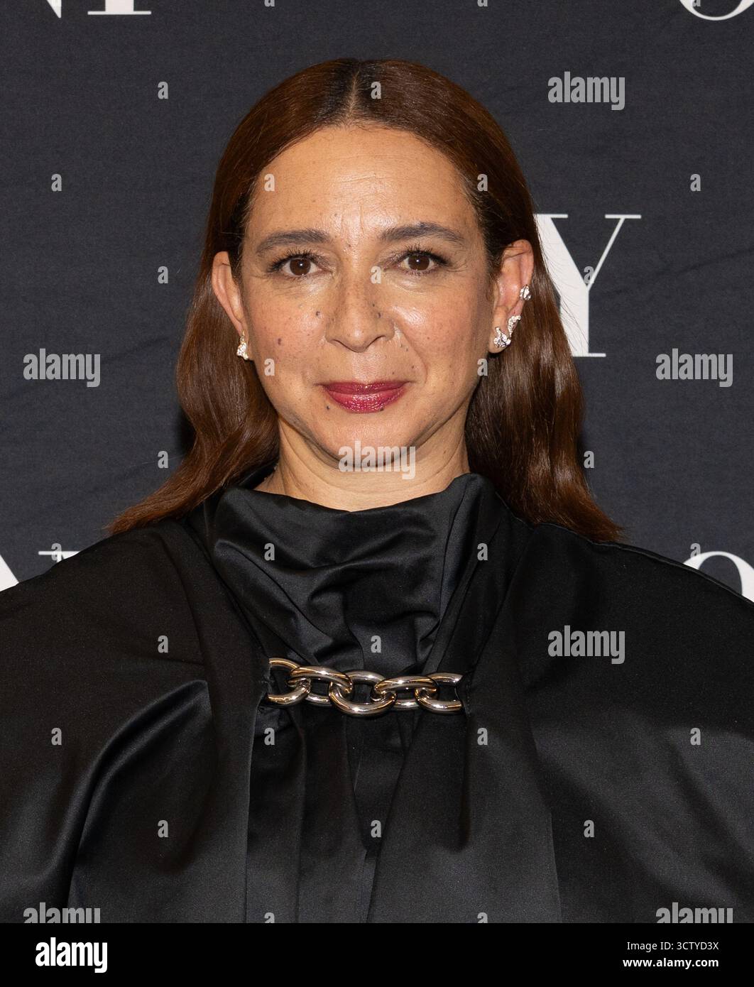 Maya Rudolph poses backstage before discussing the Apple TV+ television ...