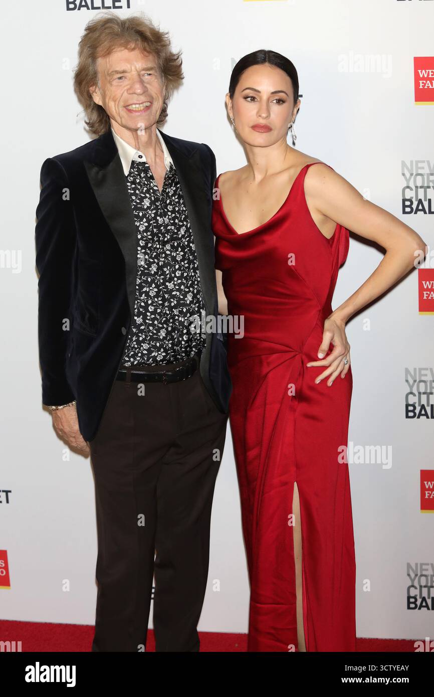 New York, New York, USA. 8th Oct. 2025. Mick Jagger and Melanie Hamrick ...