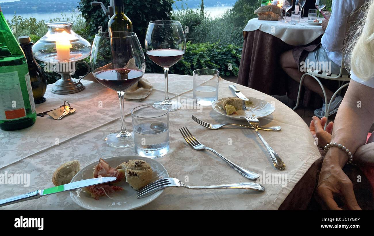 RECORD DATE NOT STATED fantastic dinner at the lake of Garda in Italy ...