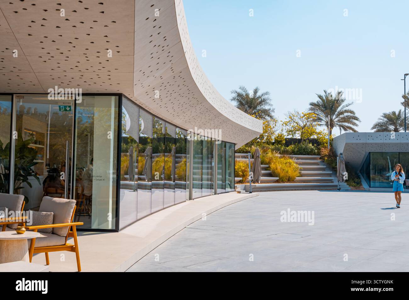 Abu Dhabi, UAE - 09 october 2025. The exterior decorated with ...