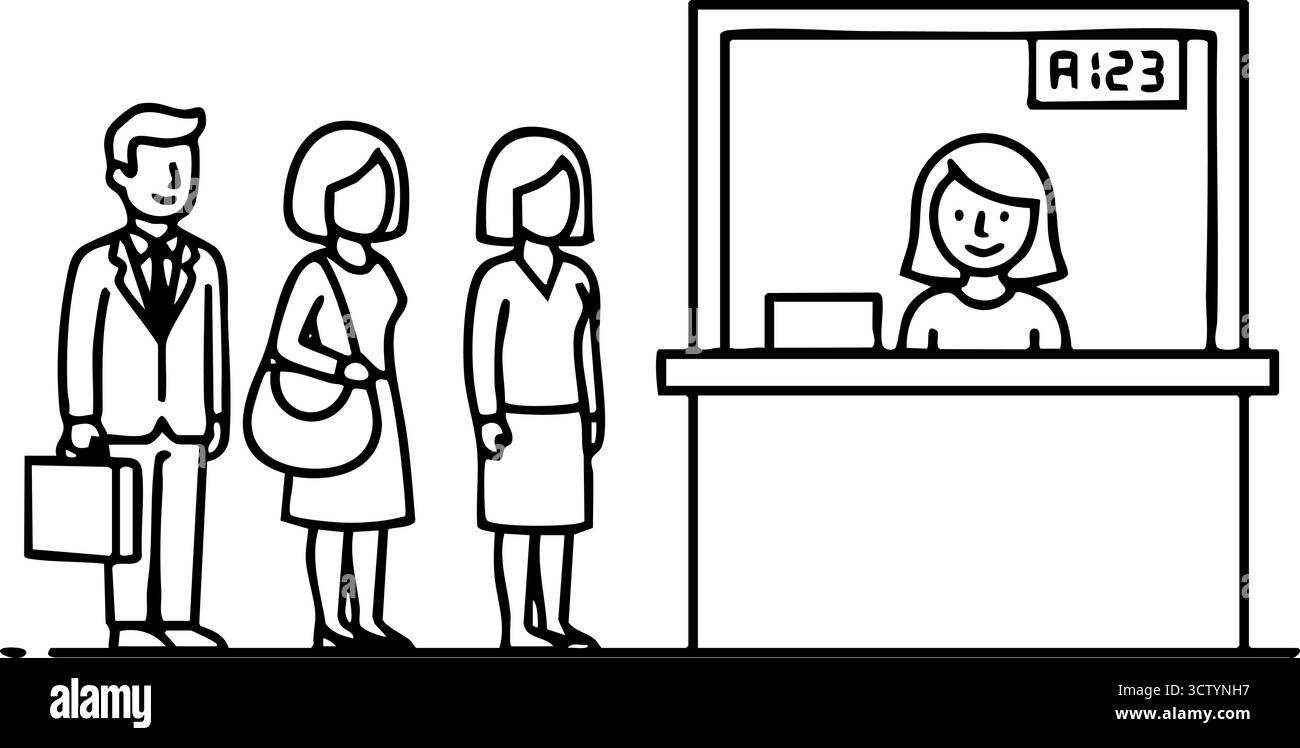 Customer client reception in Cut Out Stock Images & Pictures - Alamy