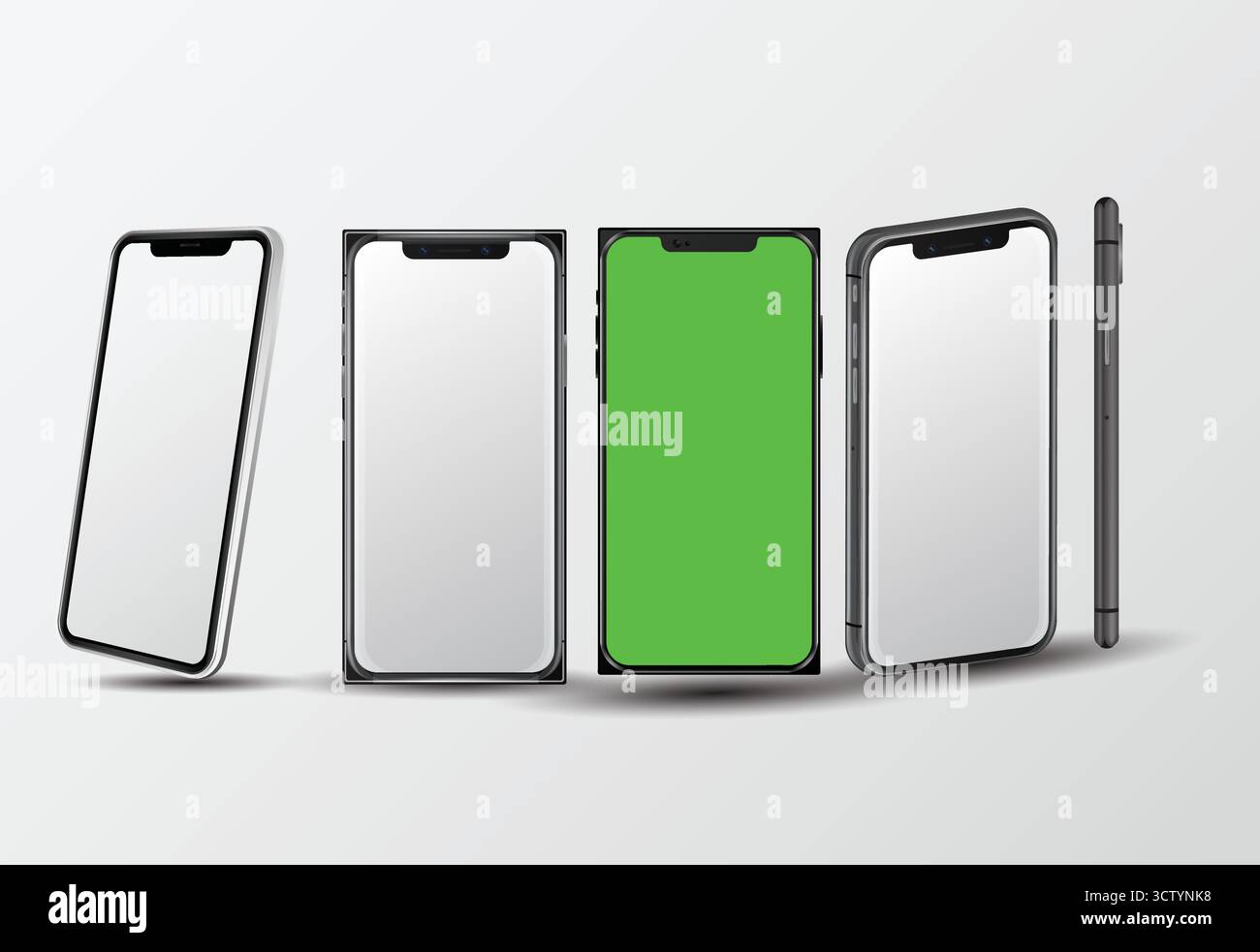 Group smart phones Stock Vector Images - Alamy