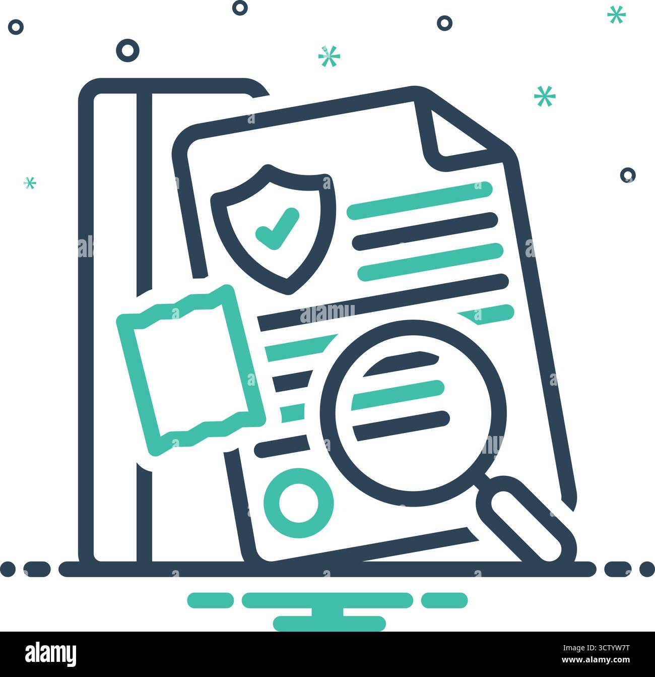 Icon inquiry inspection Cut Out Stock Images & Pictures - Alamy