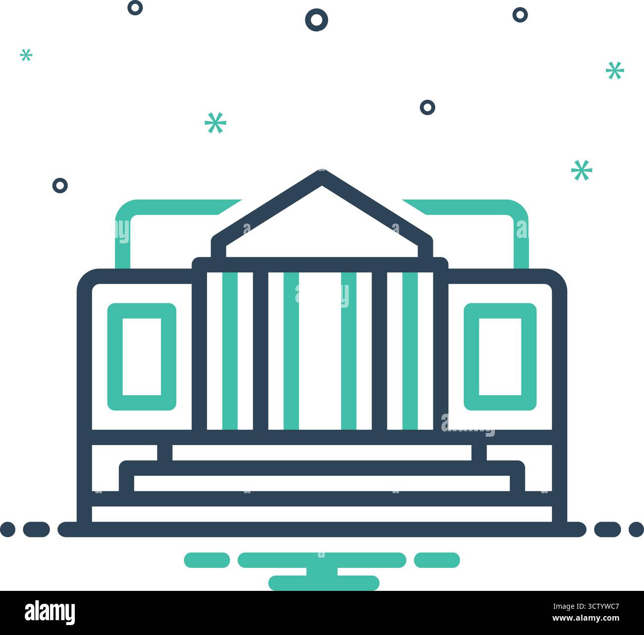 Icon supreme court Stock Vector Images - Alamy