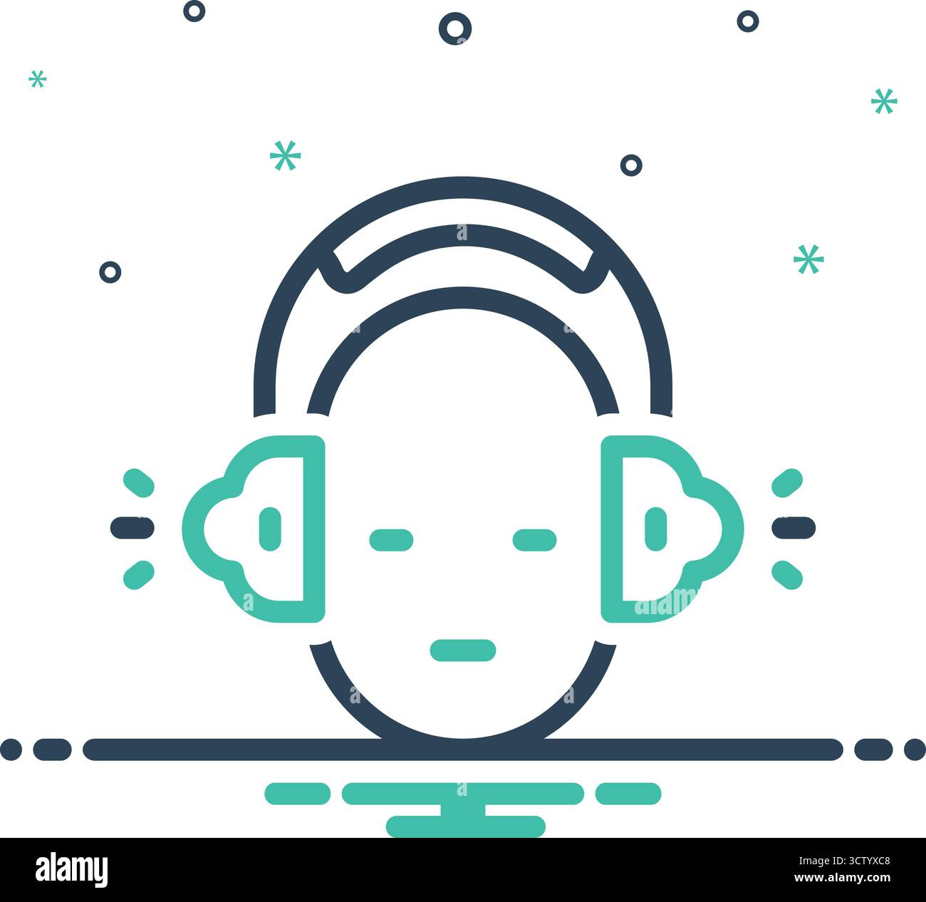 Earpiece vector vectors hi-res stock photography and images - Alamy