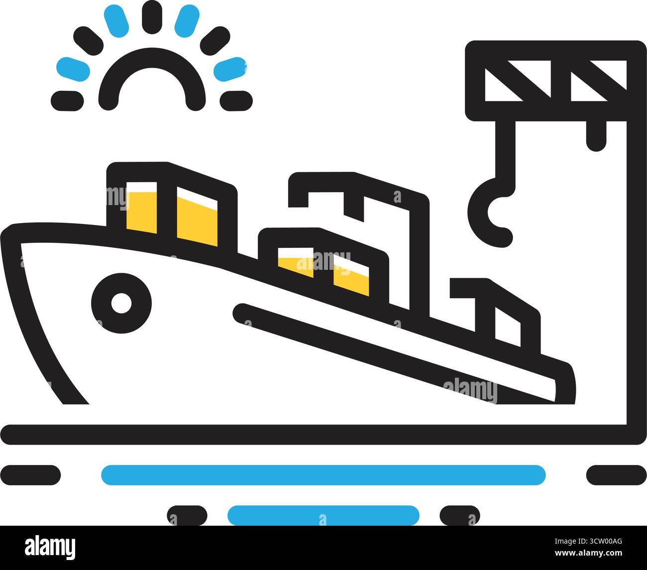 Icon for port,seaport Stock Vector Image & Art - Alamy