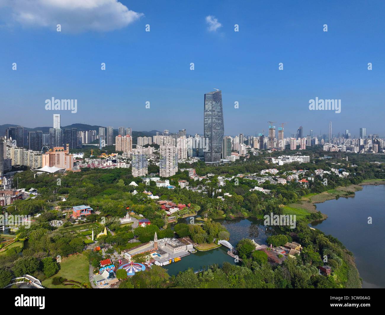 Aerial photography of Window of the World in Overseas Chinese Town ...