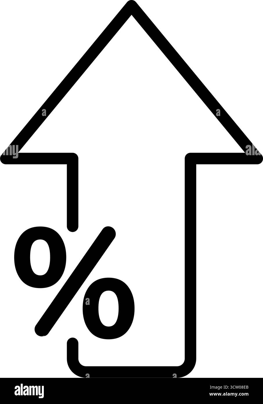 Interest rate icon outline Stock Vector Images - Alamy