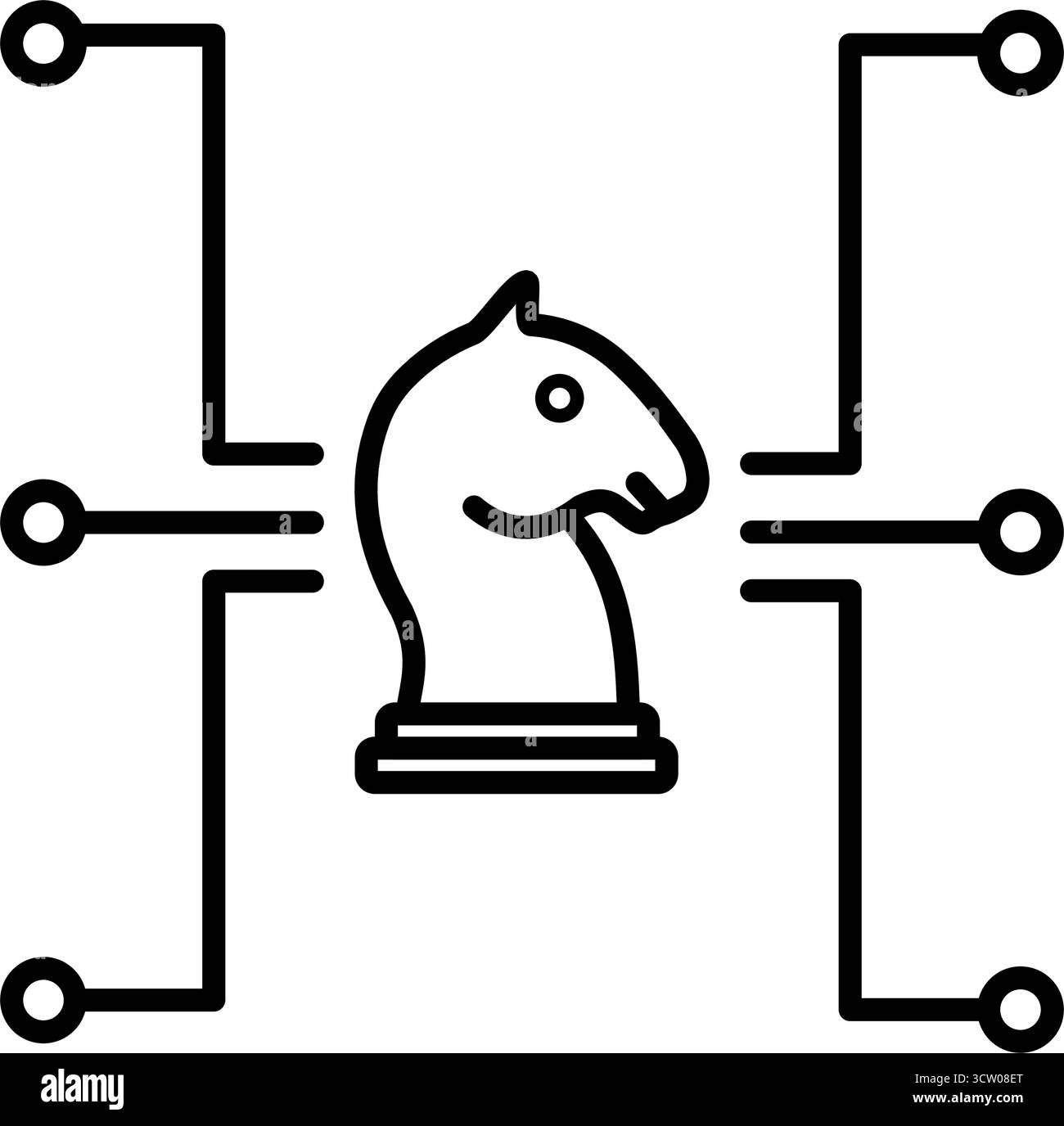 Smart strategy icon Stock Vector Images - Alamy