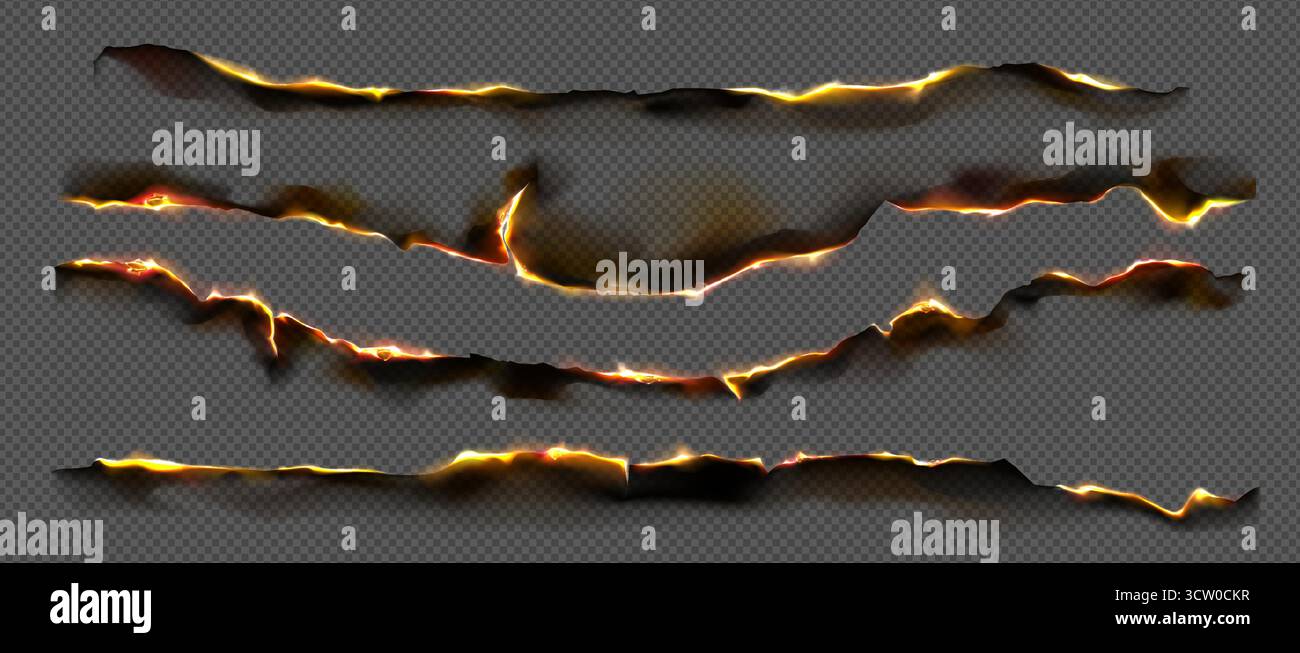 Paper burn edge effects Stock Vector Images - Alamy