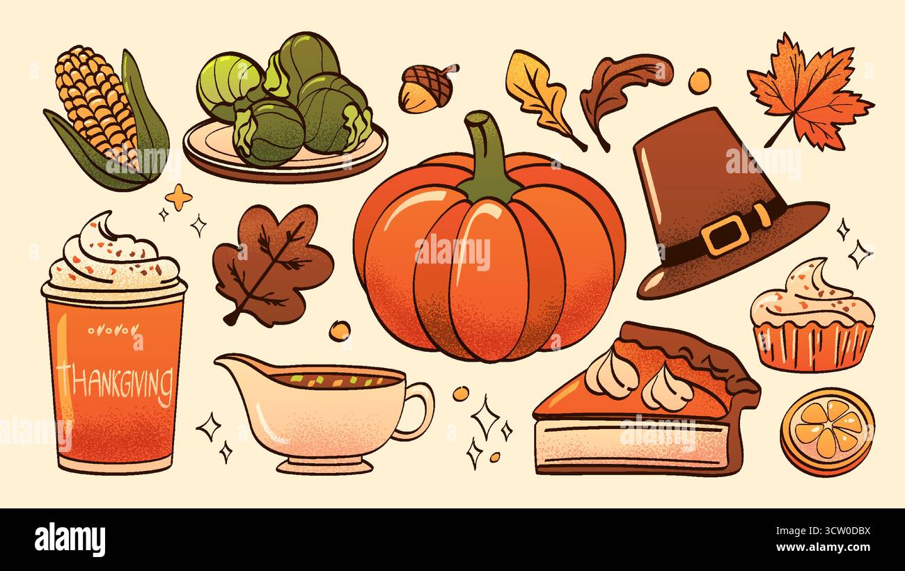 Thanksgiving pilgrim boat cartoon hi-res stock photography and images ...