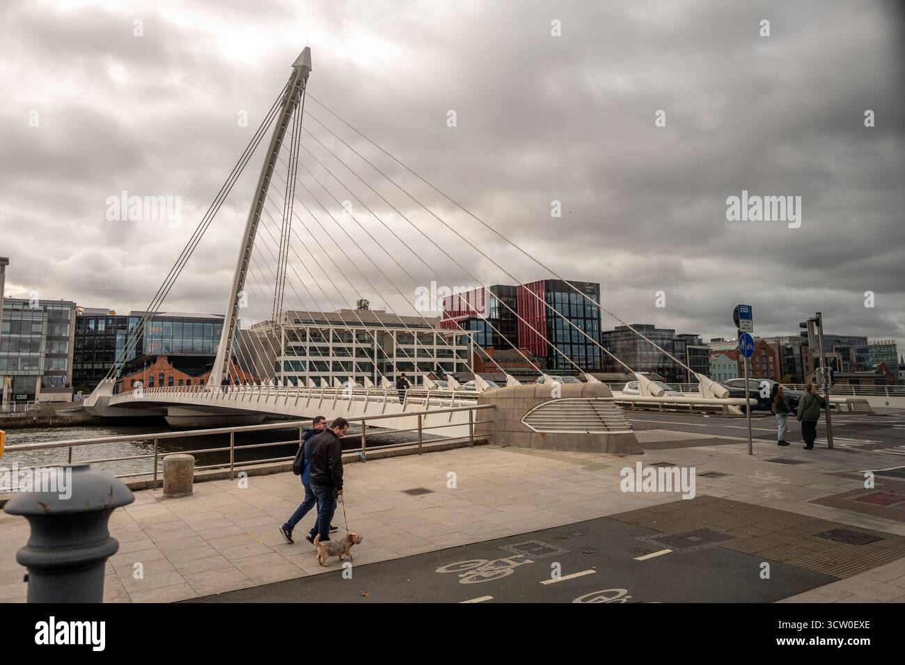 Dublin, October 5th 2025: The Samuel Becket Bridge over the River ...