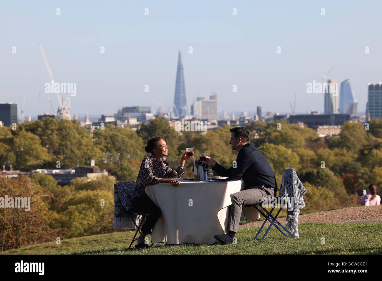 EDITORIAL USE ONLY Sarah Sharman and Stuart Ried from London have one ...