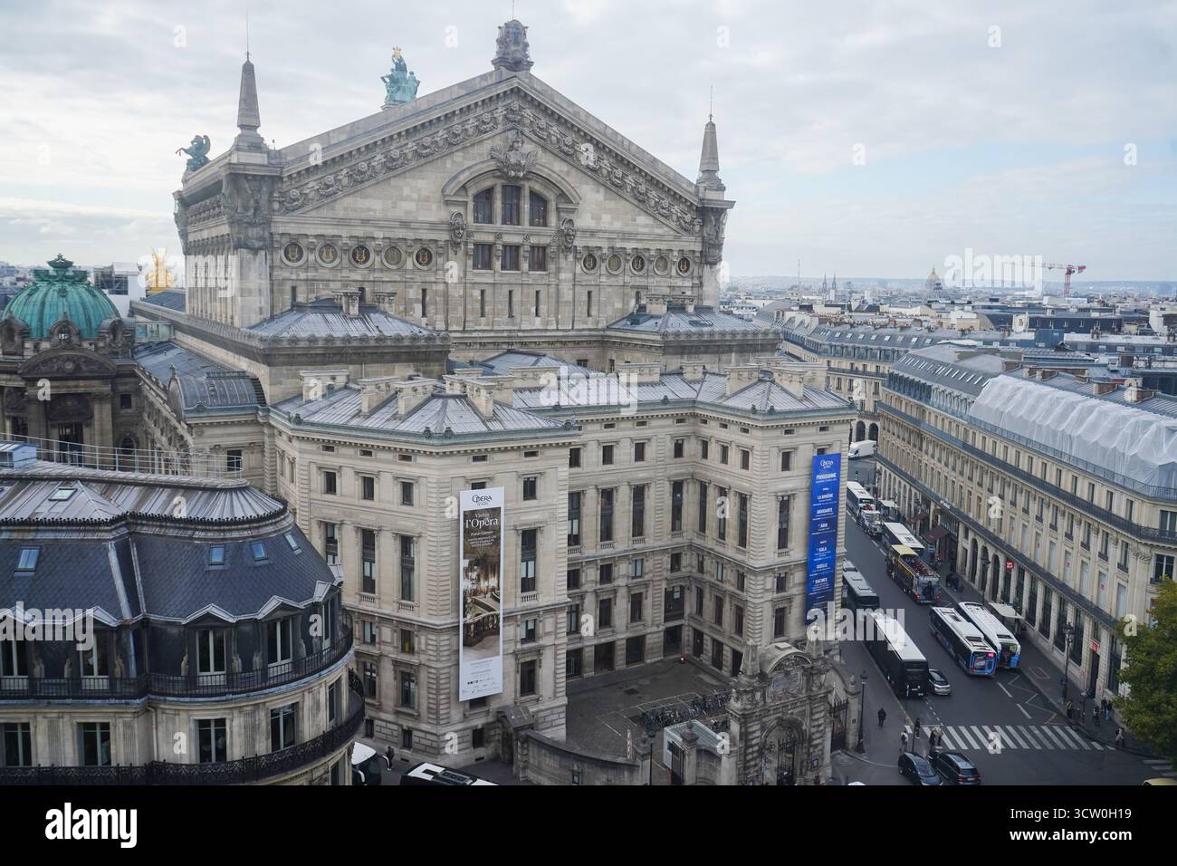 9 October 2025. Rear view of Paris Opera Garnier showing the northern ...