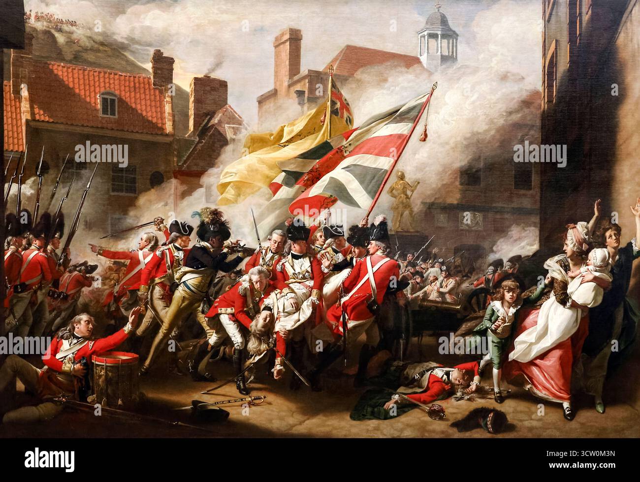 The death of major peirson painting hi-res stock photography and images ...