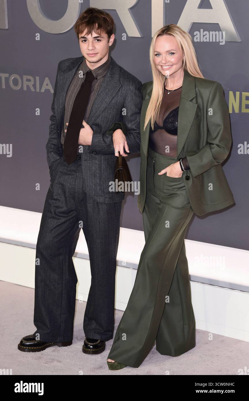 Emma Bunton mit Sohn Beau Lee Jones bei der Weltpremiere der Netflix ...