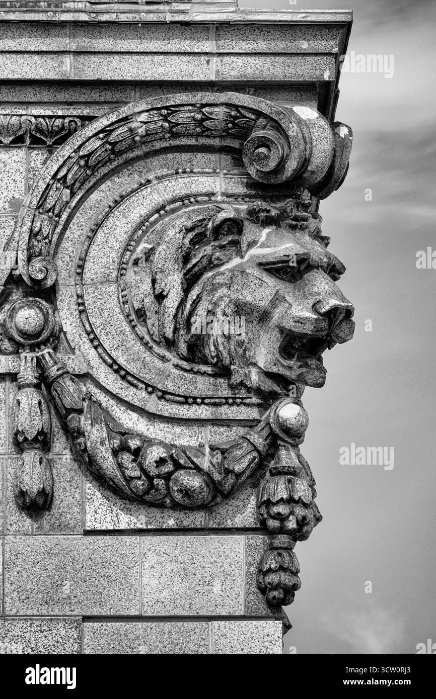 Ornamental sculpture on the cornice of the National Louis University ...