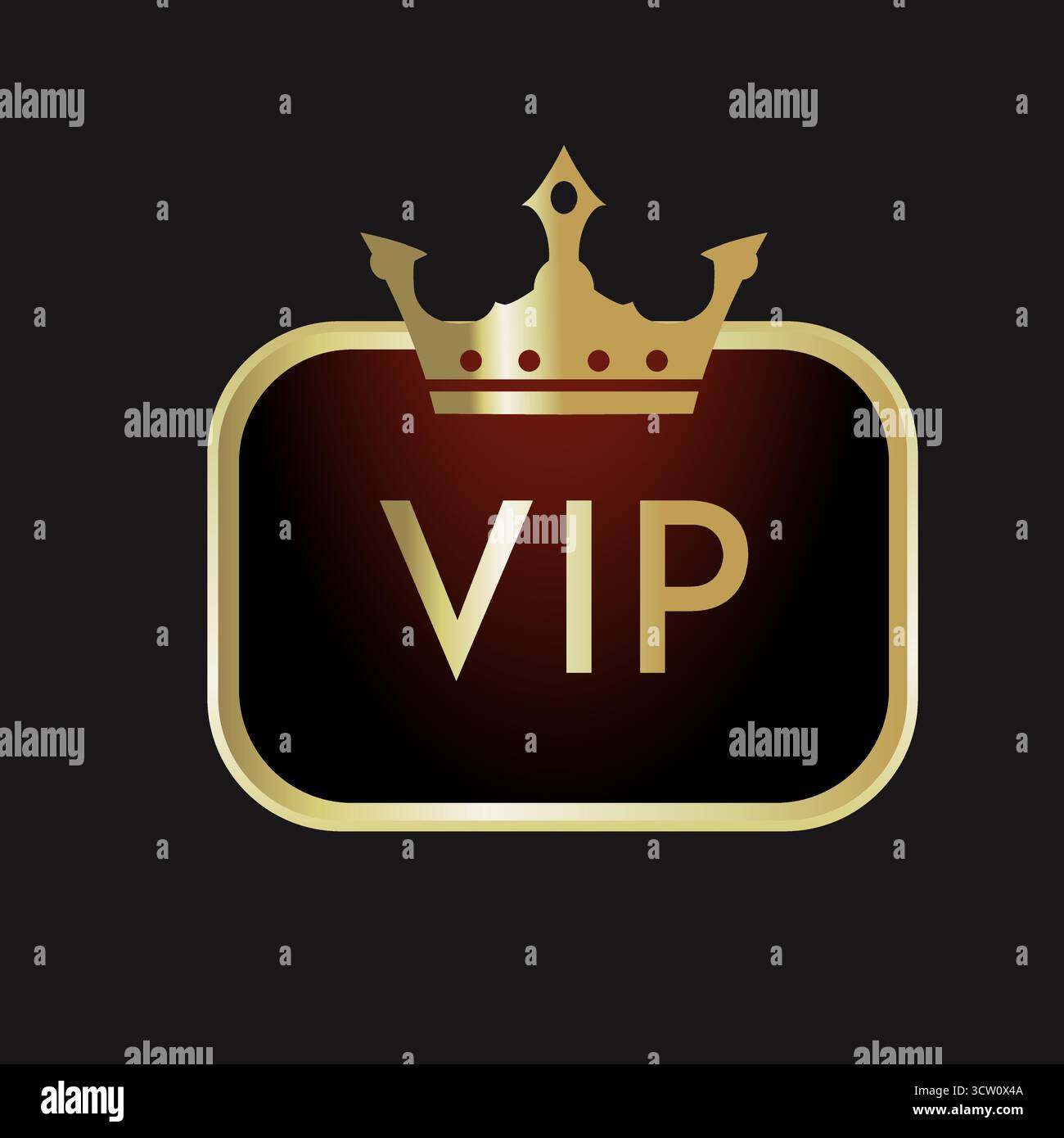 Royal gold crown badge symbol hi-res stock photography and images - Alamy