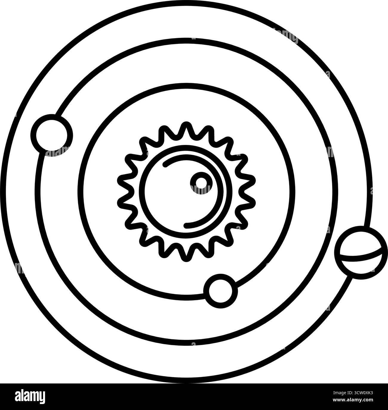 Saturn orbit Black and White Stock Photos & Images - Alamy