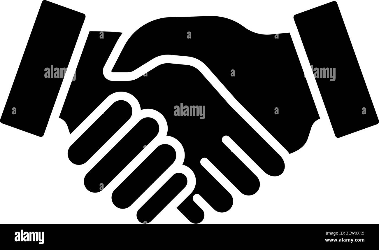 Collaboration handshake agreement meeting Stock Vector Images - Alamy