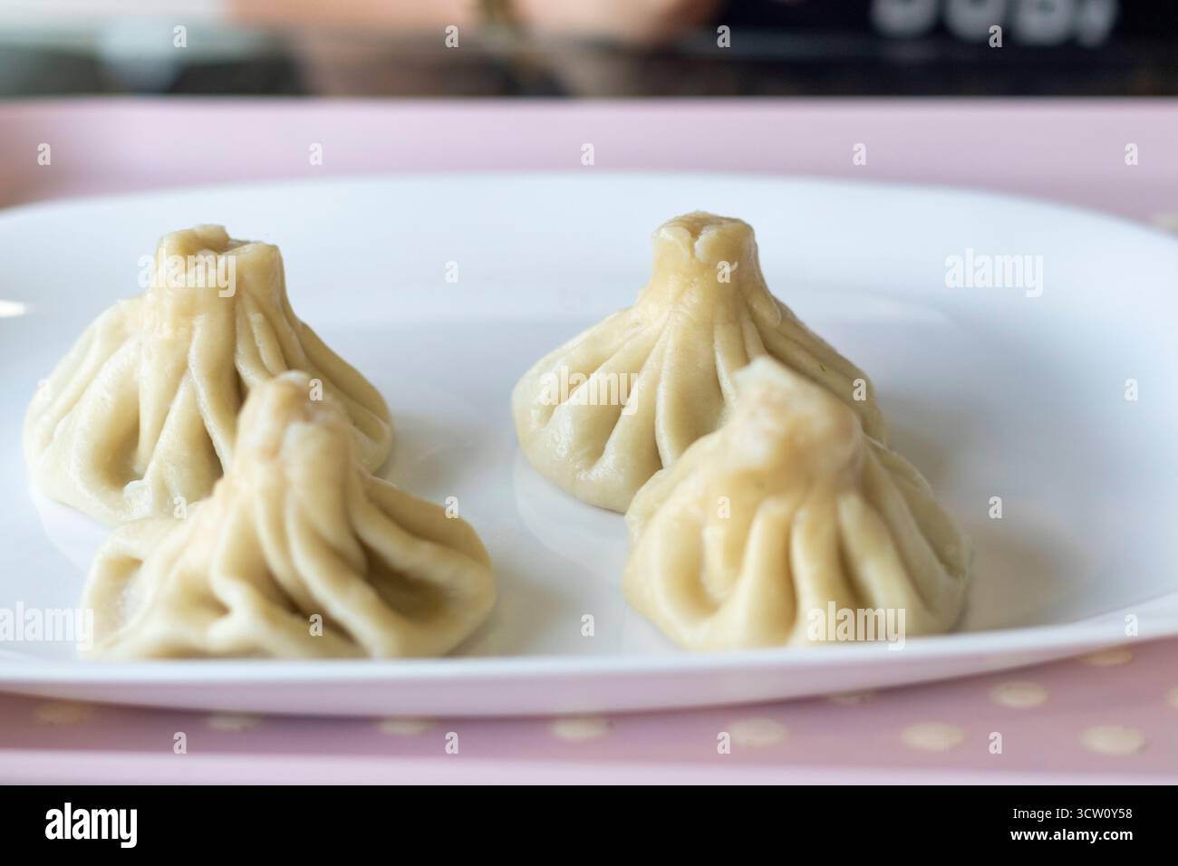 Khinkali traditional georgian dumplings hi-res stock photography and ...