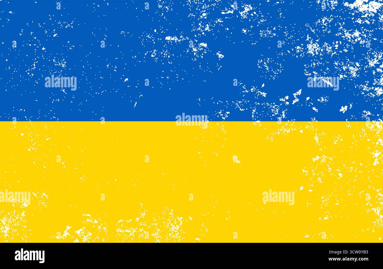 Blue and yellow ukraine flag Stock Vector Images - Alamy