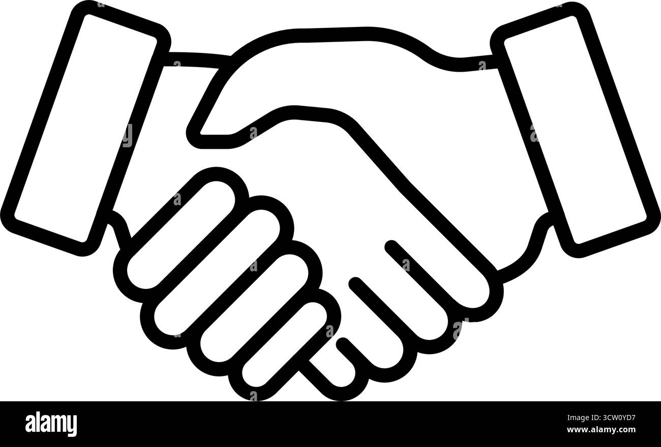 Collaboration handshake agreement meeting Stock Vector Images - Alamy