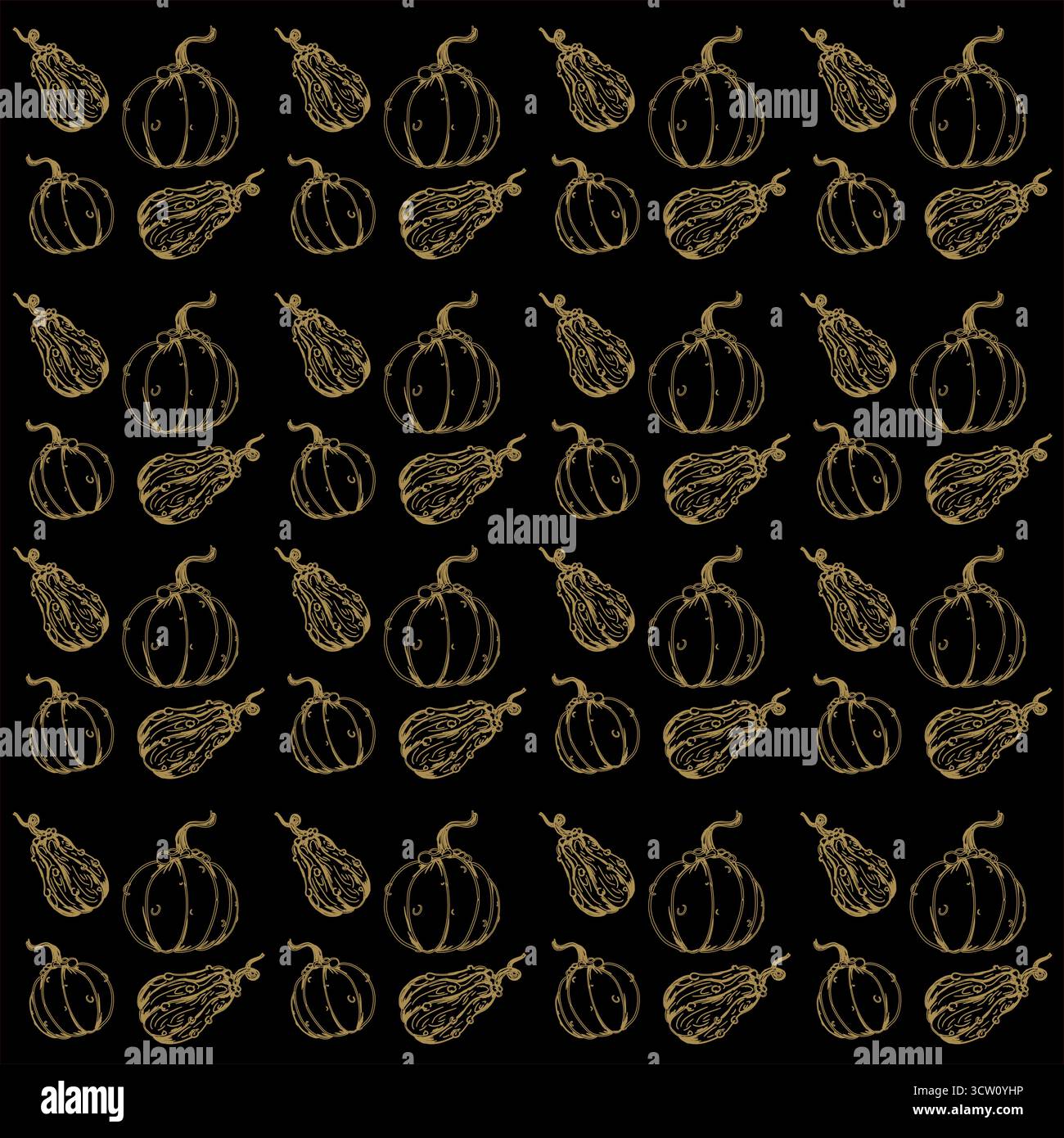 Thanksgiving background golden pumpkin Stock Vector Images - Alamy