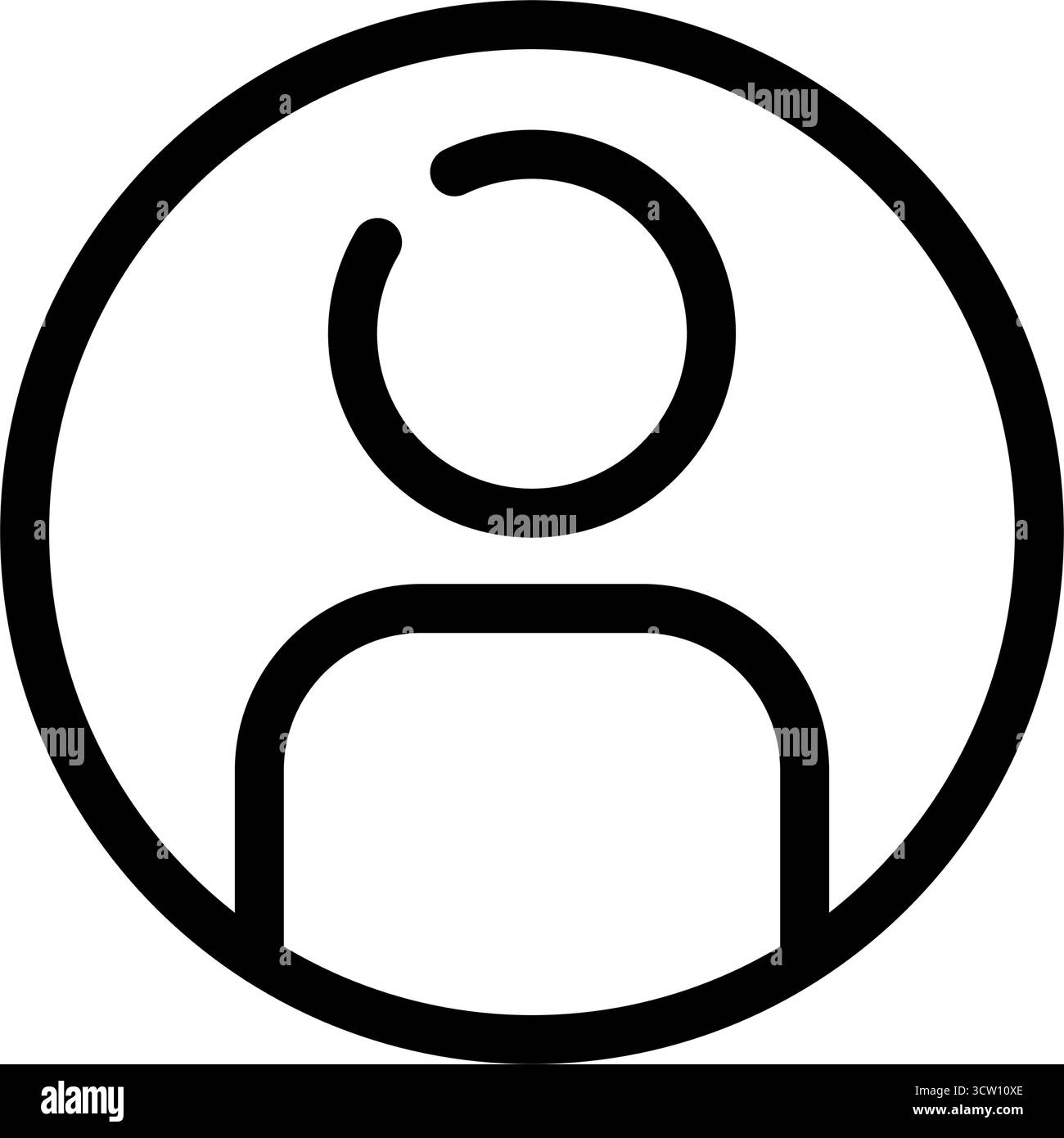 Button symbol person in Stock Vector Images - Alamy