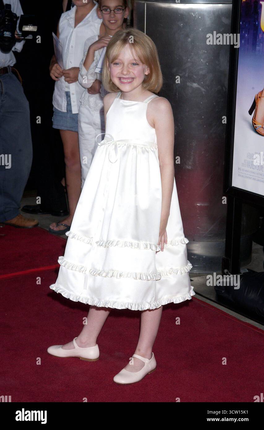 Dakota Fanning at the Uptown Girls premiere. Held at the Arclight ...