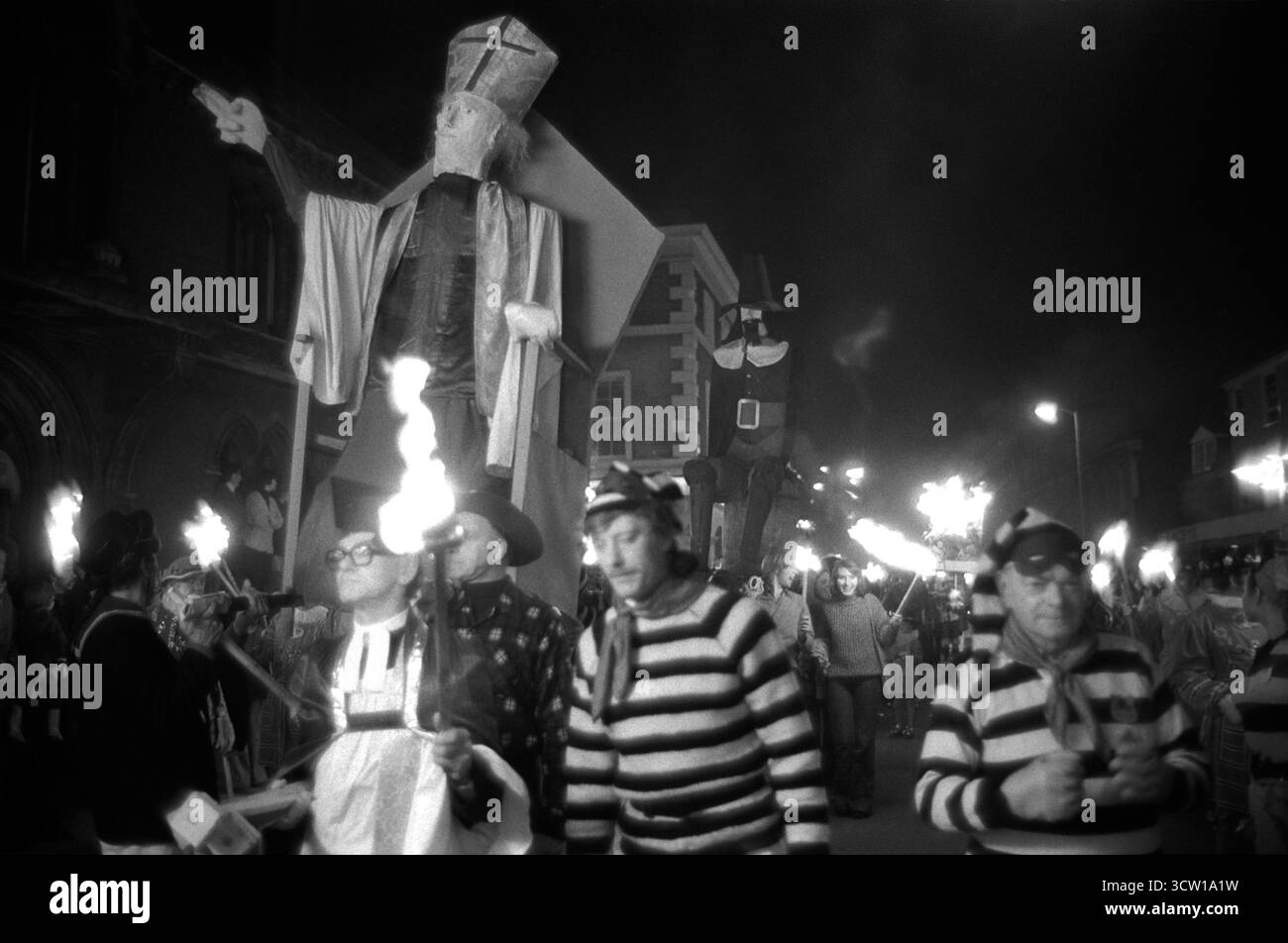 Annual torchlight procession Black and White Stock Photos & Images - Alamy