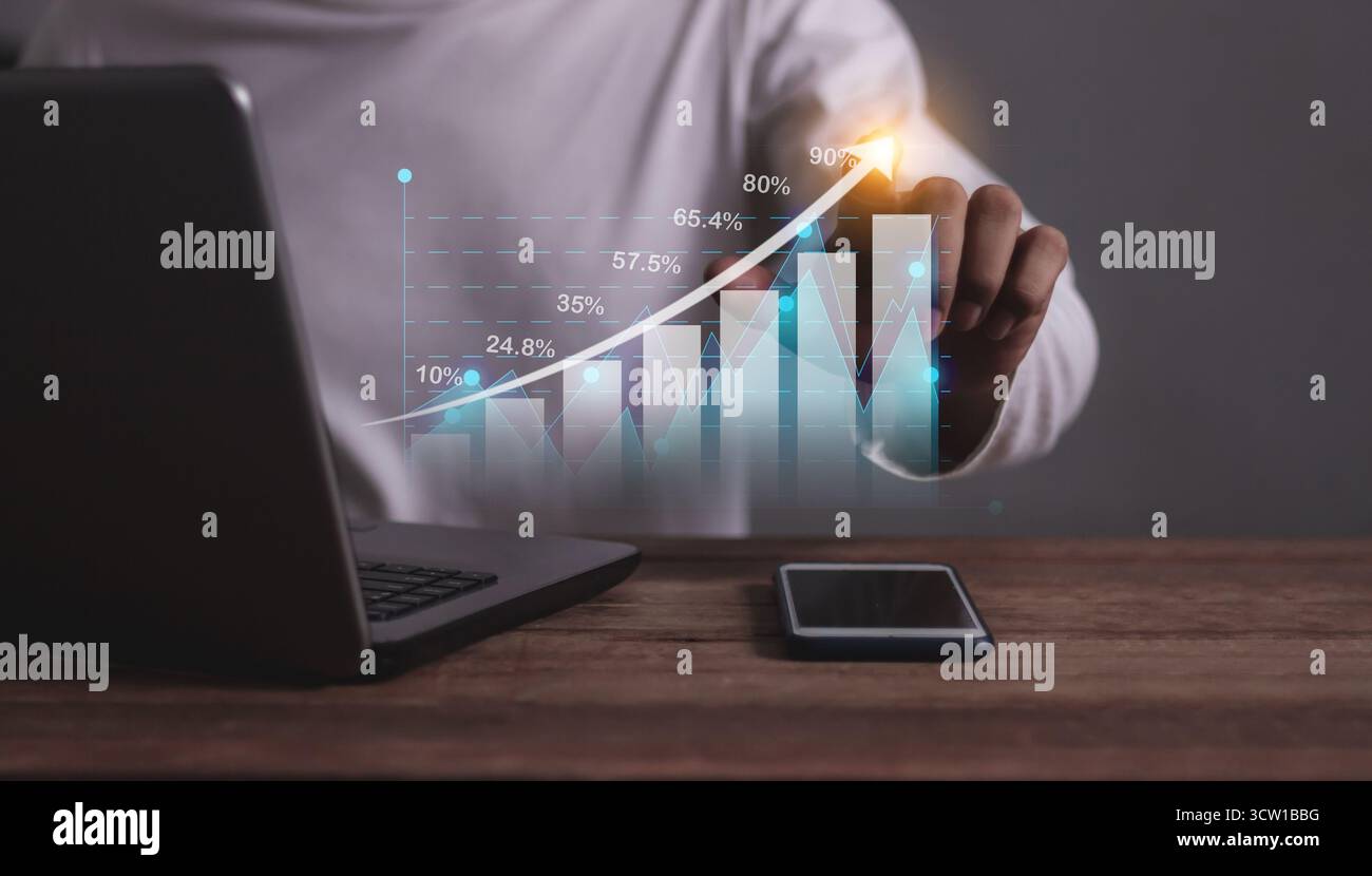 Computer screen displays graphs hi-res stock photography and images - Alamy