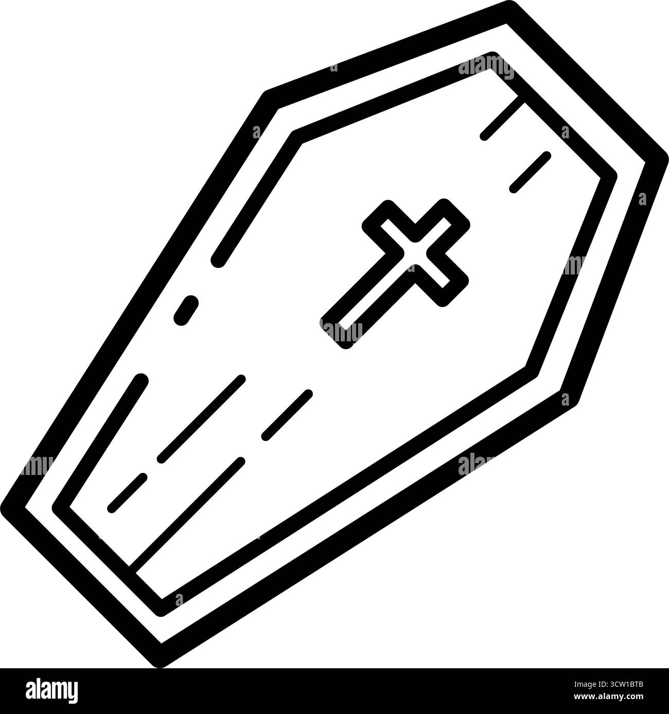 Funeral white coffin in Cut Out Stock Images & Pictures - Alamy