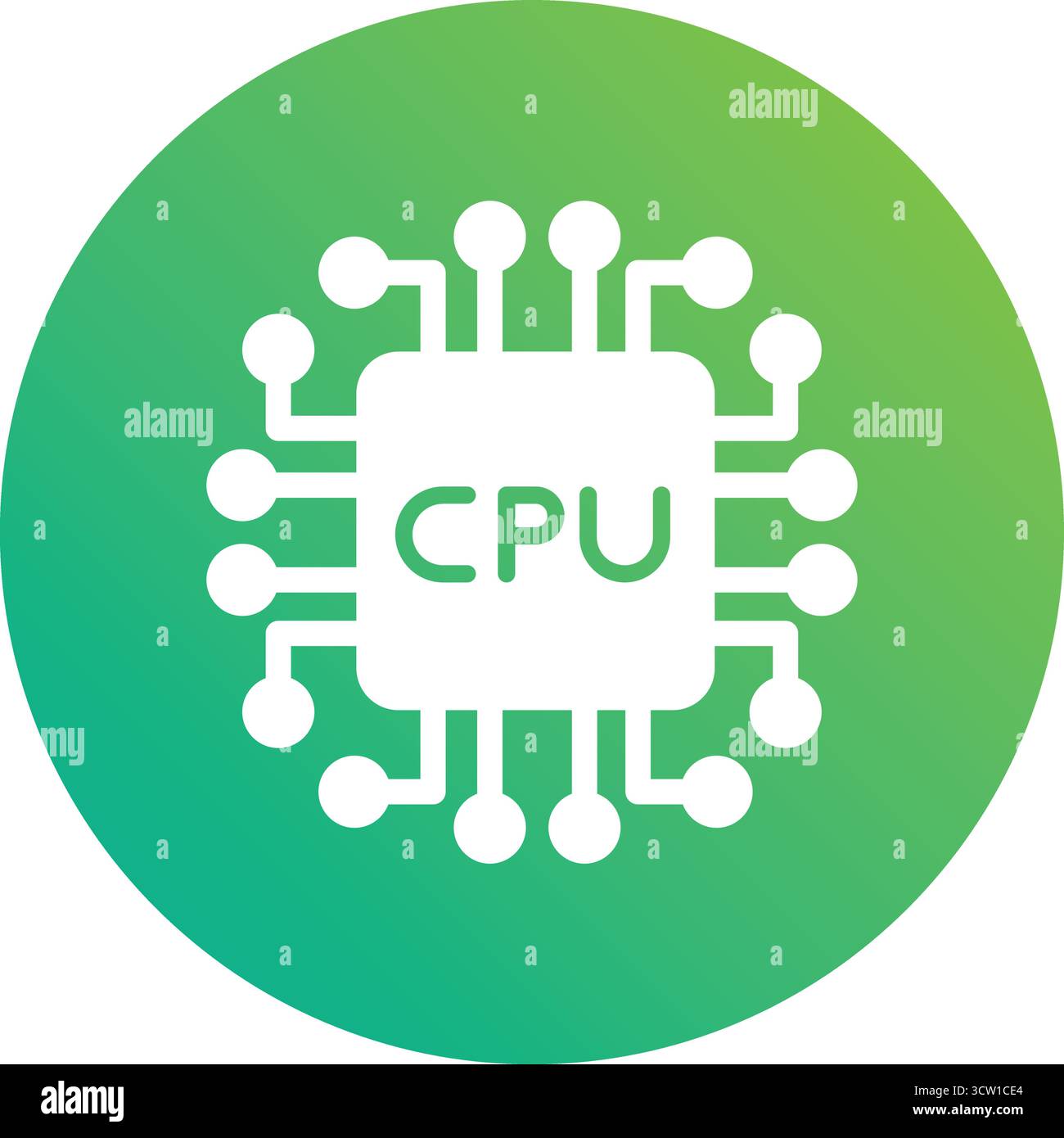 Cpu Vector Icon Design Illustration Stock Vector Image & Art - Alamy