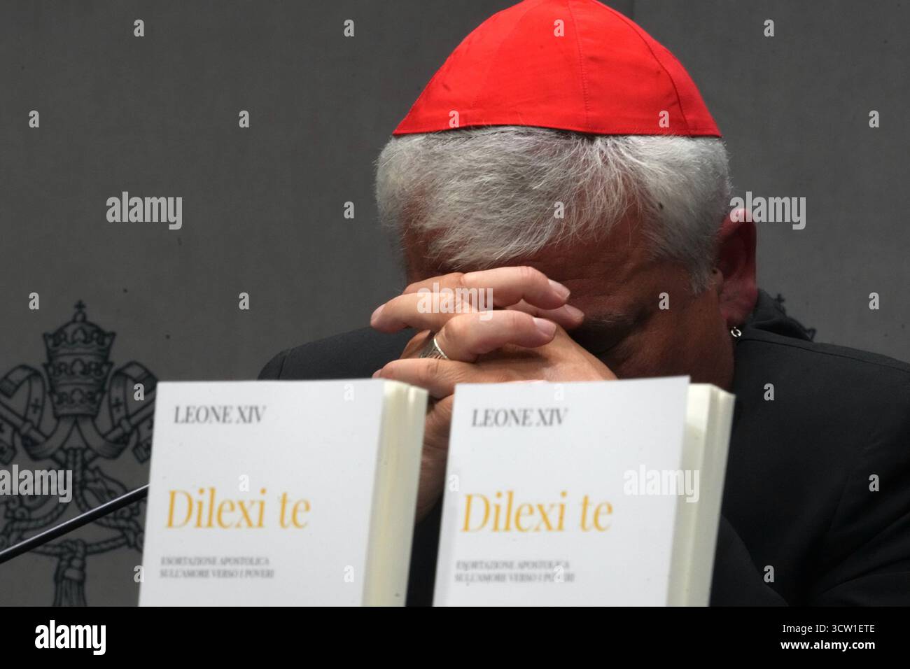 Cardinal Konrad Krajewski attends a press conference at the Vatican to ...