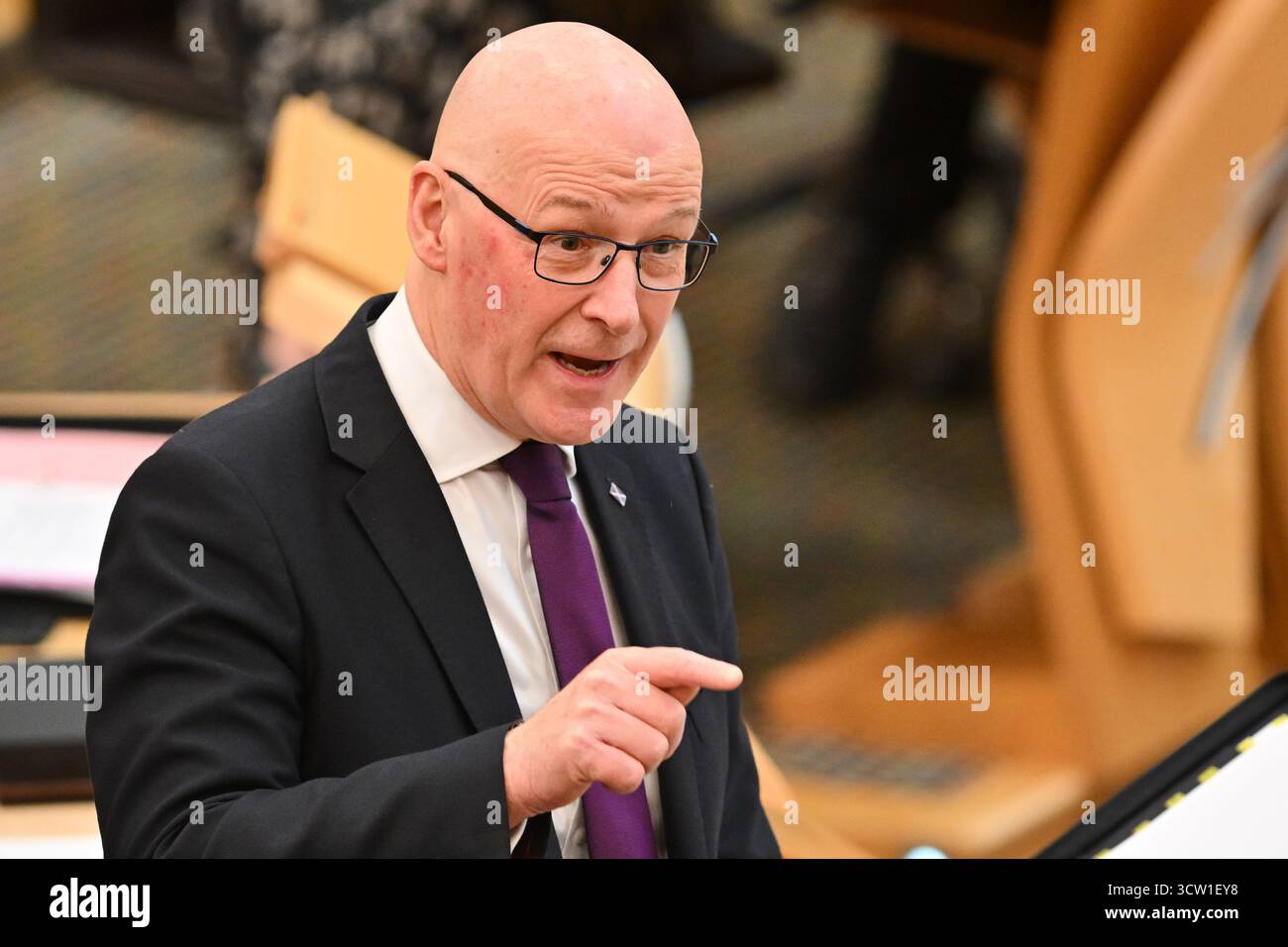 Edinburgh Scotland, UK 09 October 2025. First Minister John Swinney MSP ...