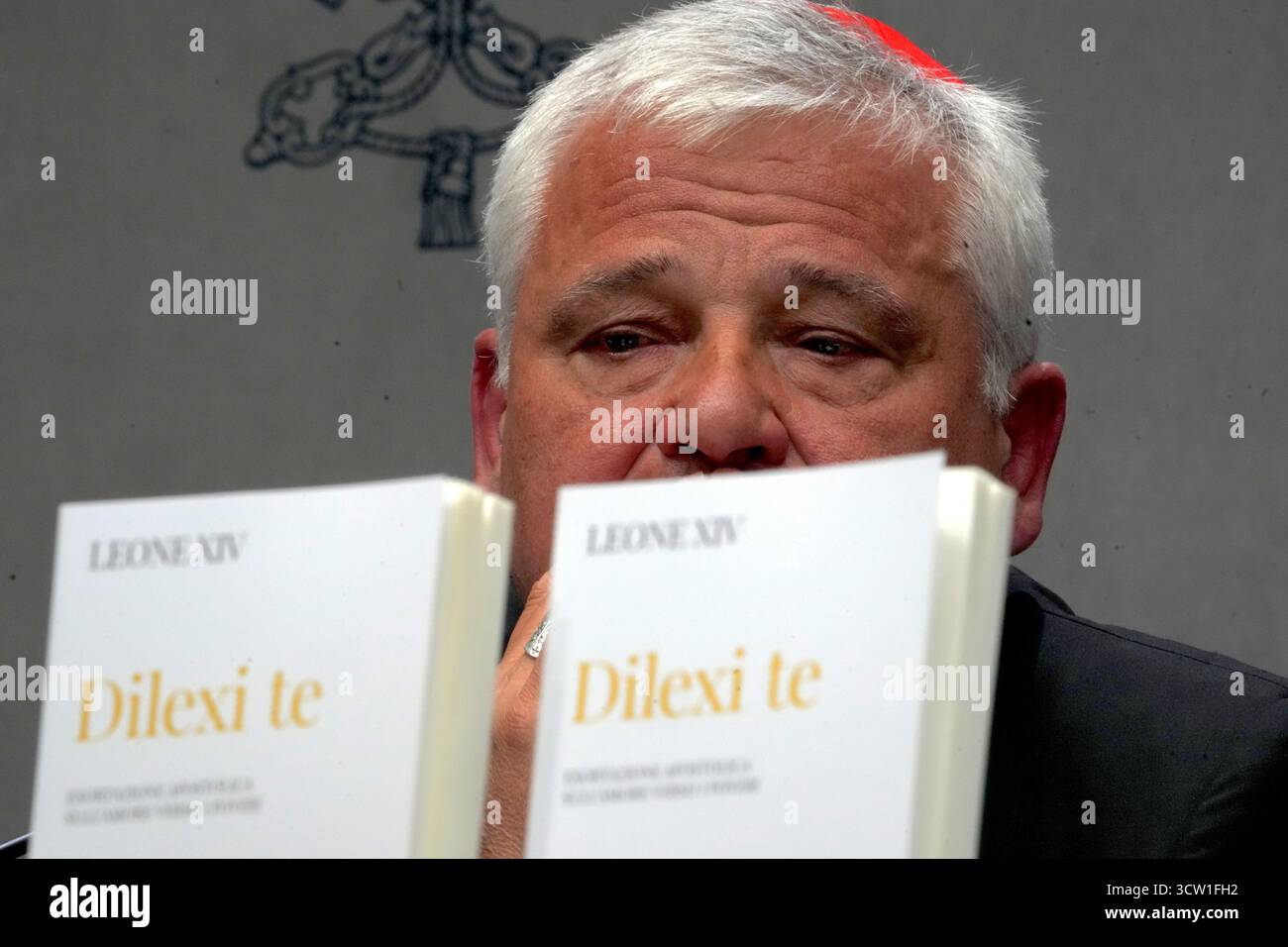 Cardinal Konrad Krajewski attends a press conference at the Vatican to ...