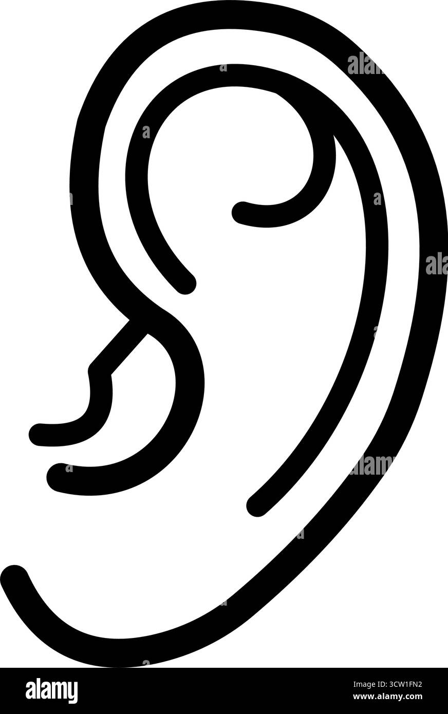 Illustration human ear body Stock Vector Images - Alamy