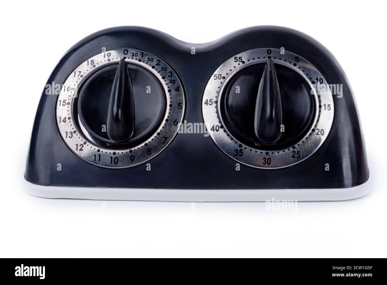 two dial mechanical kitchen timer ticking stopwatch , chef cooking ...