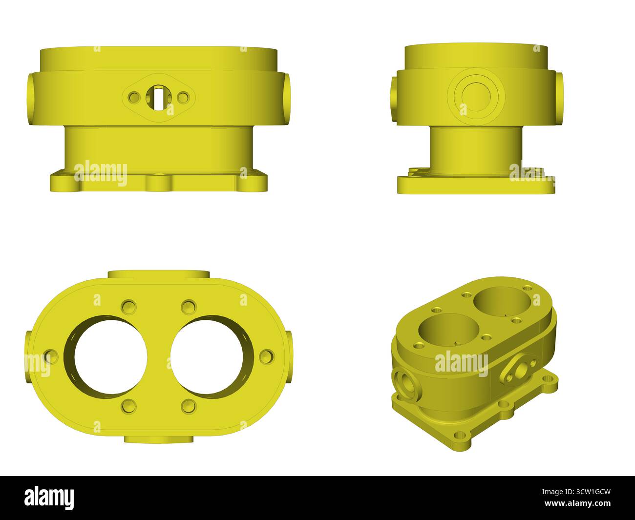 Model in metal pump Cut Out Stock Images & Pictures - Alamy