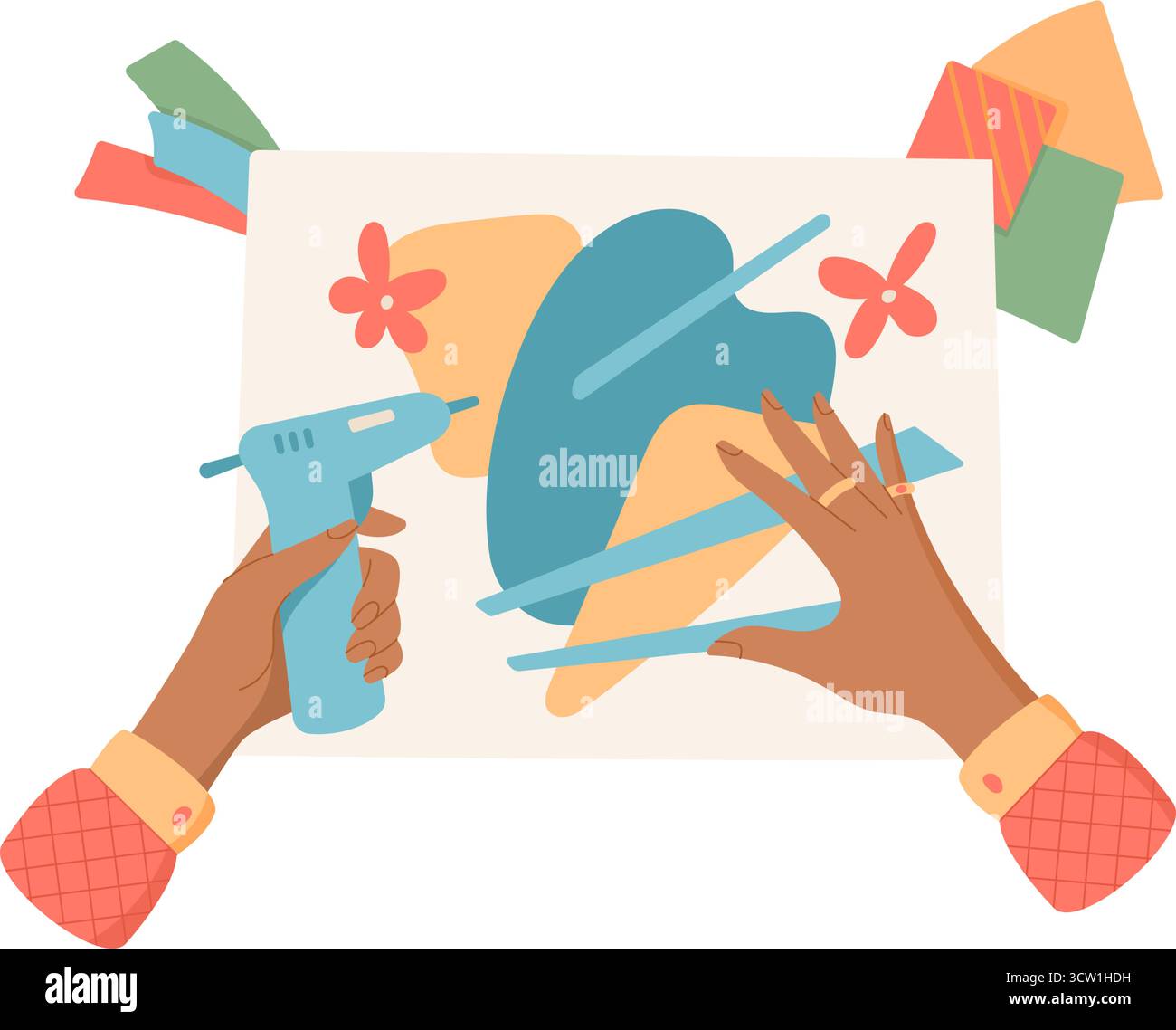 Art collage cute school Cut Out Stock Images & Pictures - Alamy