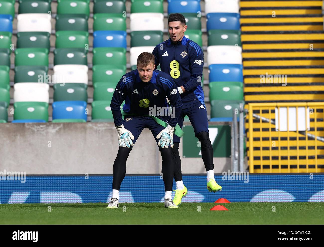 Northern Ireland goalkeepers Bailey Peacock-Farrell and Luke Southwood ...