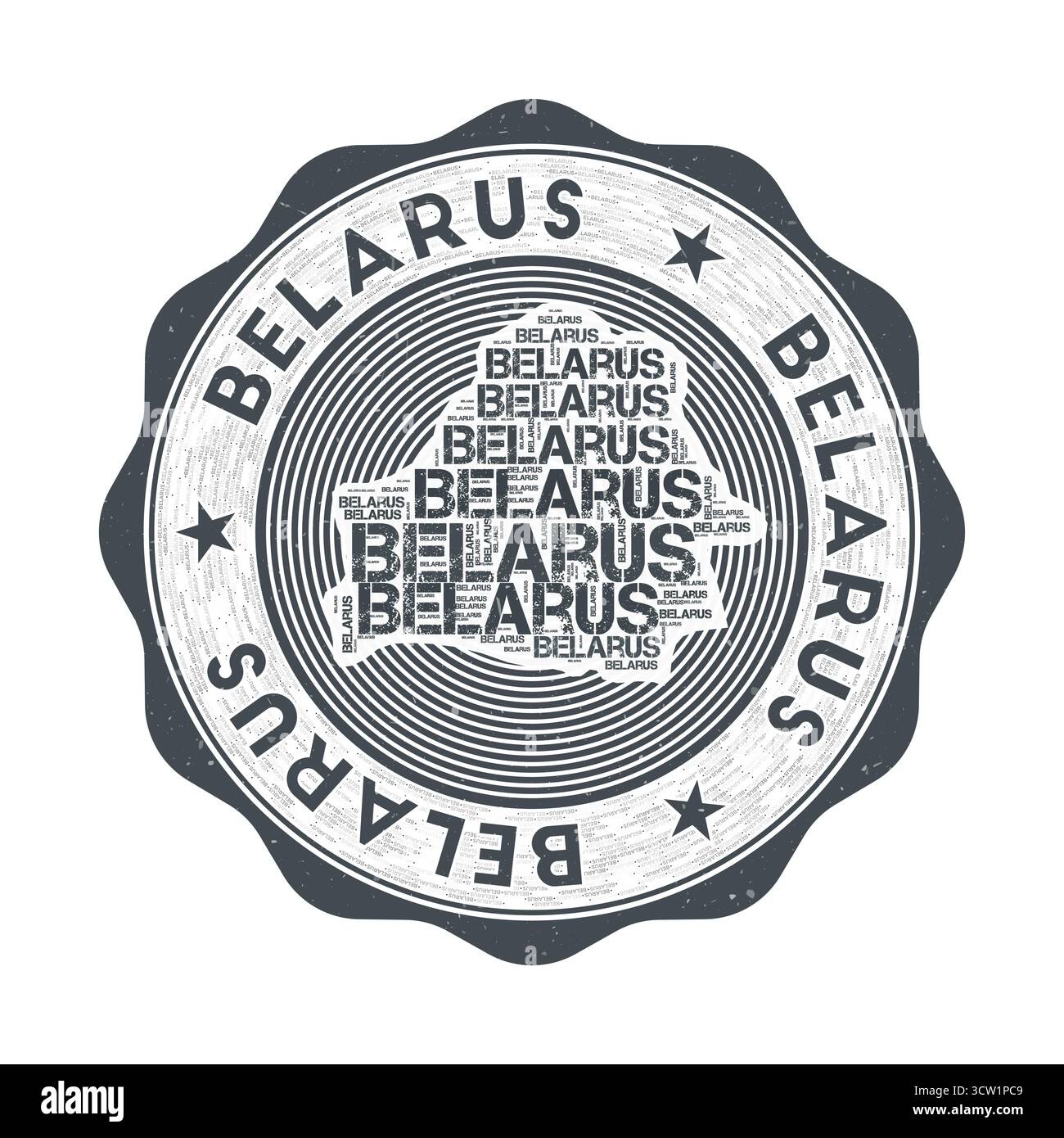 Belarus symbol icon outline Stock Vector Images - Alamy